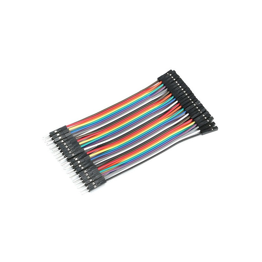 Cable Hembra Macho 40 x 1 pin 10cm Female - Male Jumper Cables Arduino ...